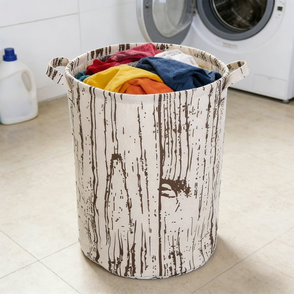 Fabric Storage Basket with Handles Laundry Hamper Organizer for Toys ...