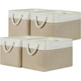 Fabric Storage Baskets 4Pack Storage Bins Decorative Basket for Gift ...
