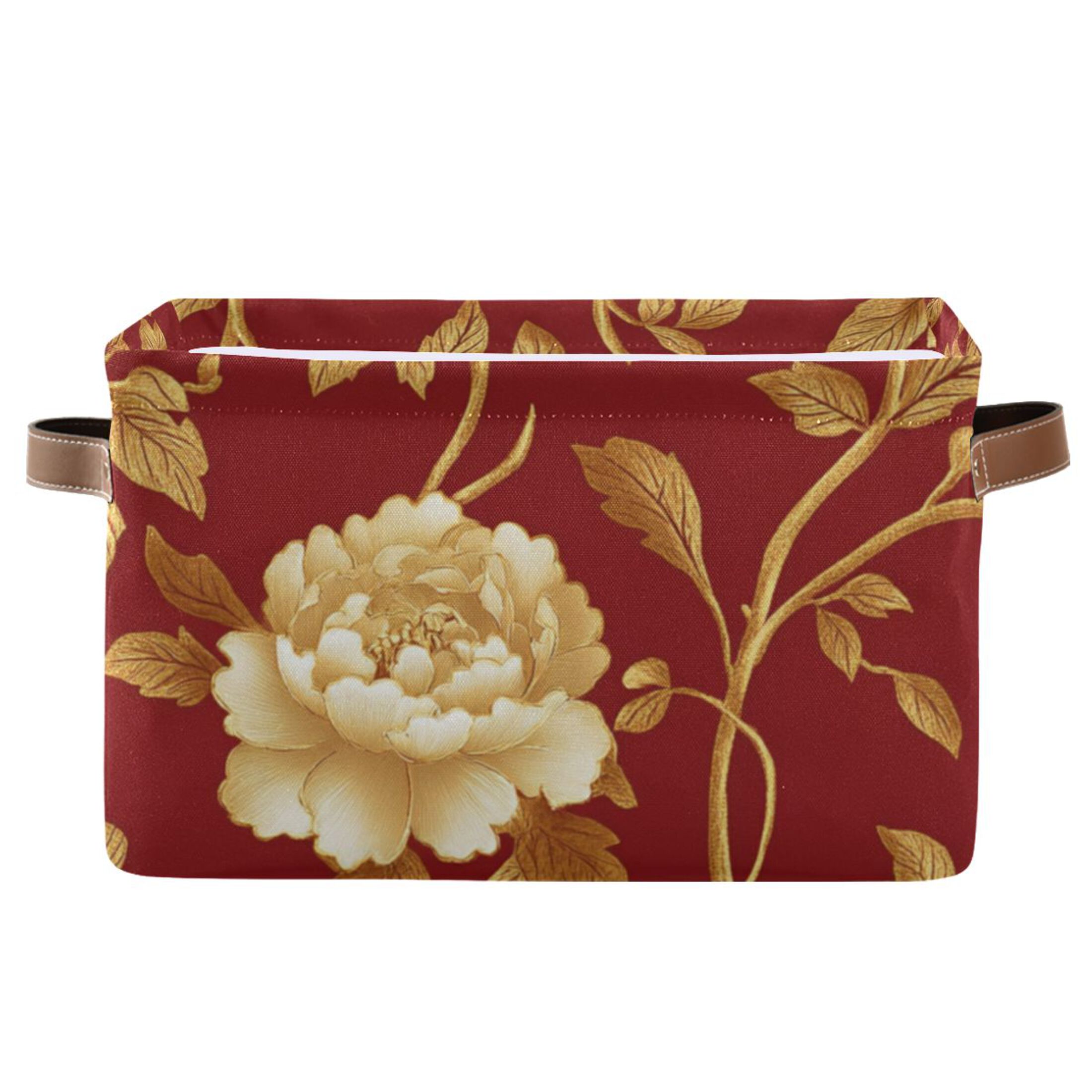 Fabric Storage Bins,Cube Organizer with Handles,14.2 x 10.2 x 8.3 inch ...