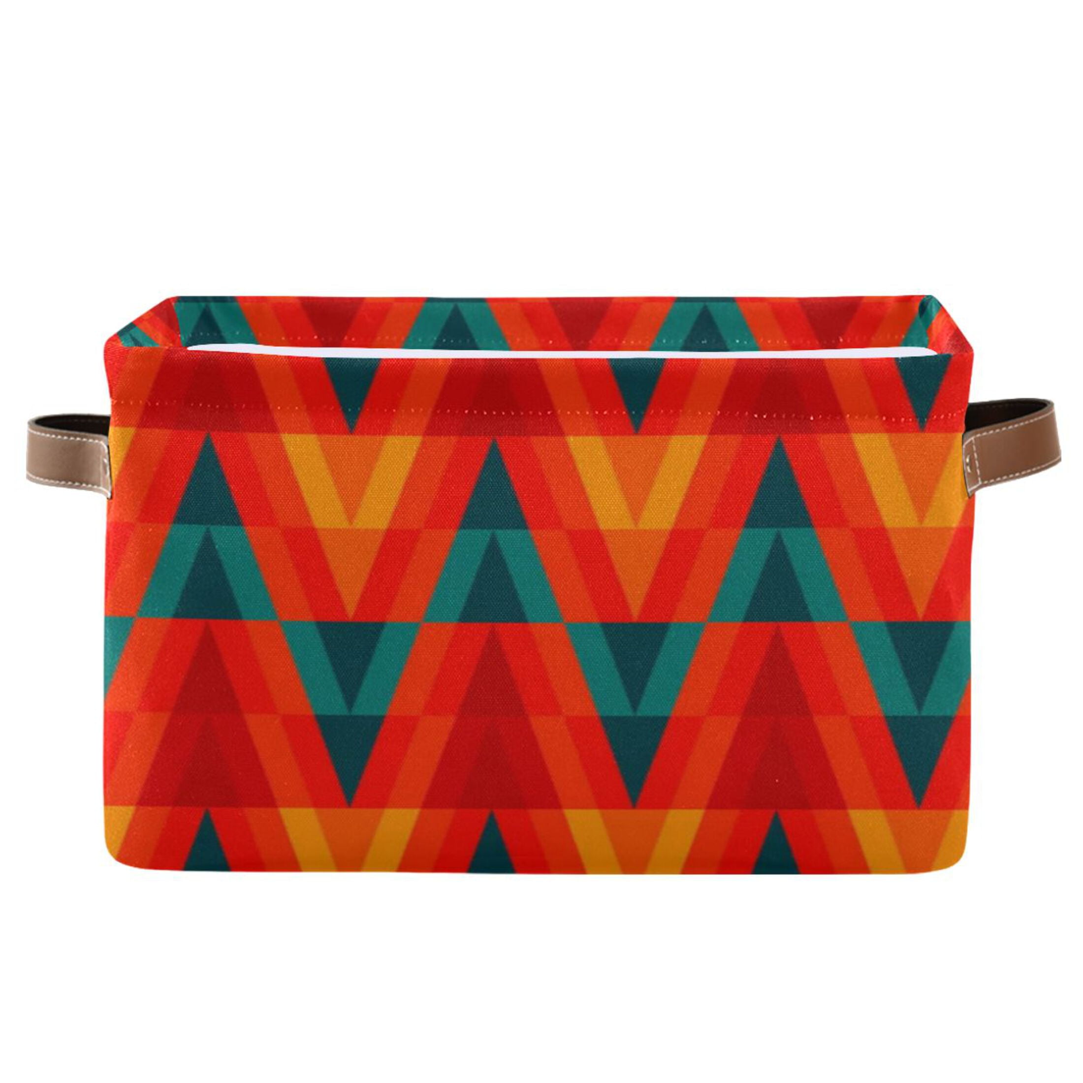 Fabric Storage Bins,Cube Organizer with Handles,14.2 x 10.2 x 8.3 inch ...