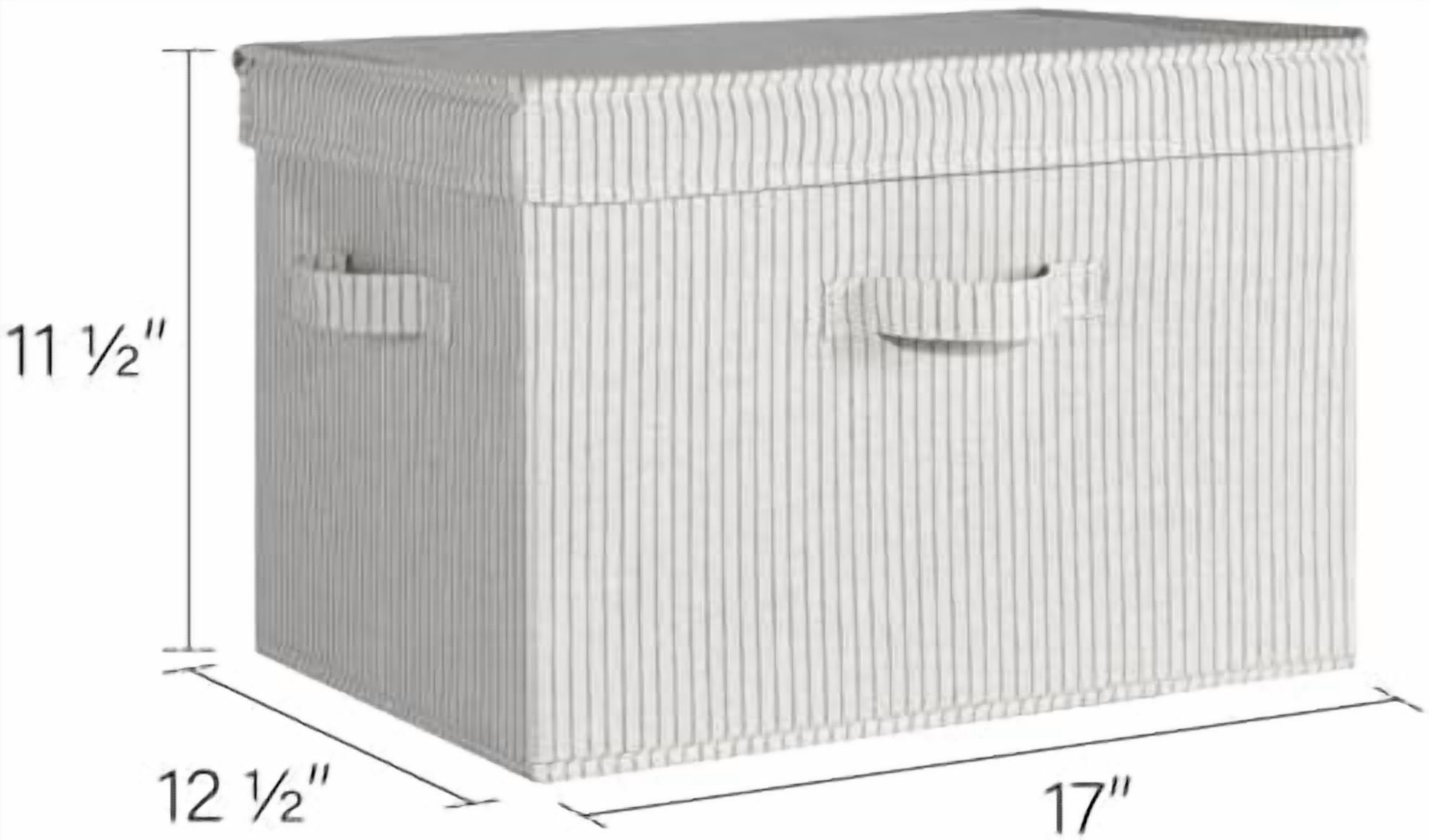 Fabric Storage Bins with Lid, Decorative Storage Boxes for Shelves ...