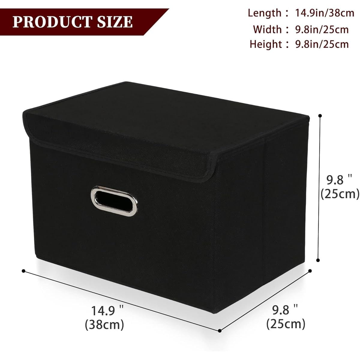 Fabric Storage Cube Bins Foldable Organizer Container Collapsible ...