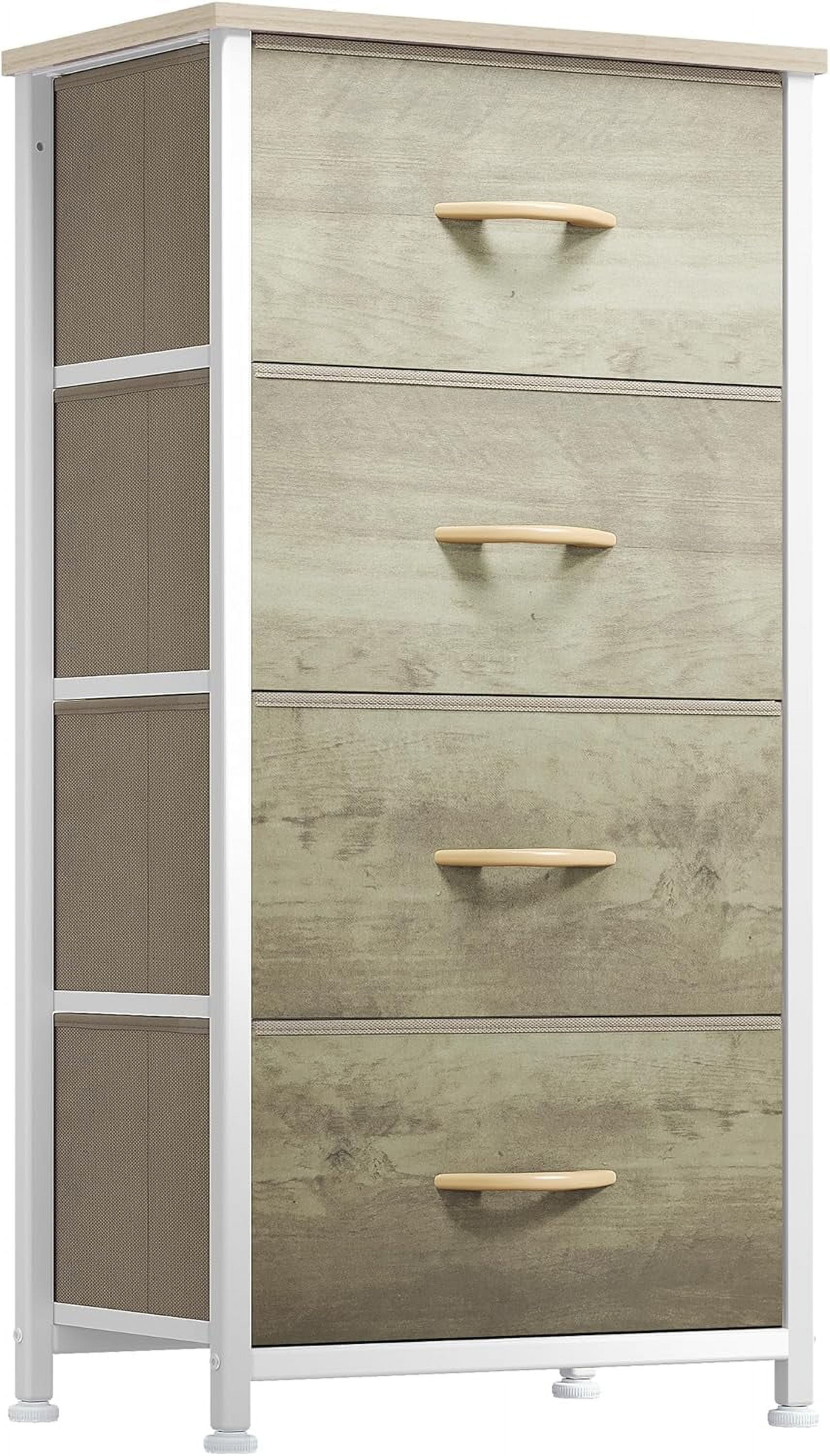 Fabric Storage Tower with 4 Drawers - Dresser for Bedroom, Hallway ...