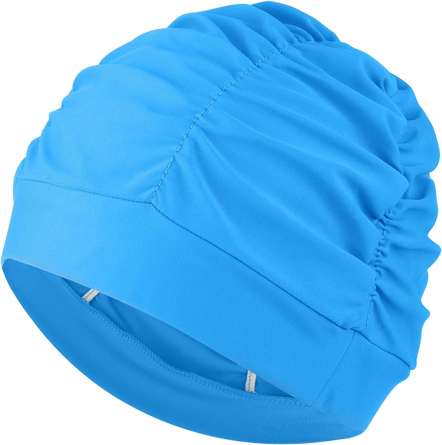 Fabric Swim Caps for Women Swimming for Long Hair Nylon Cloth Swim Cap ...