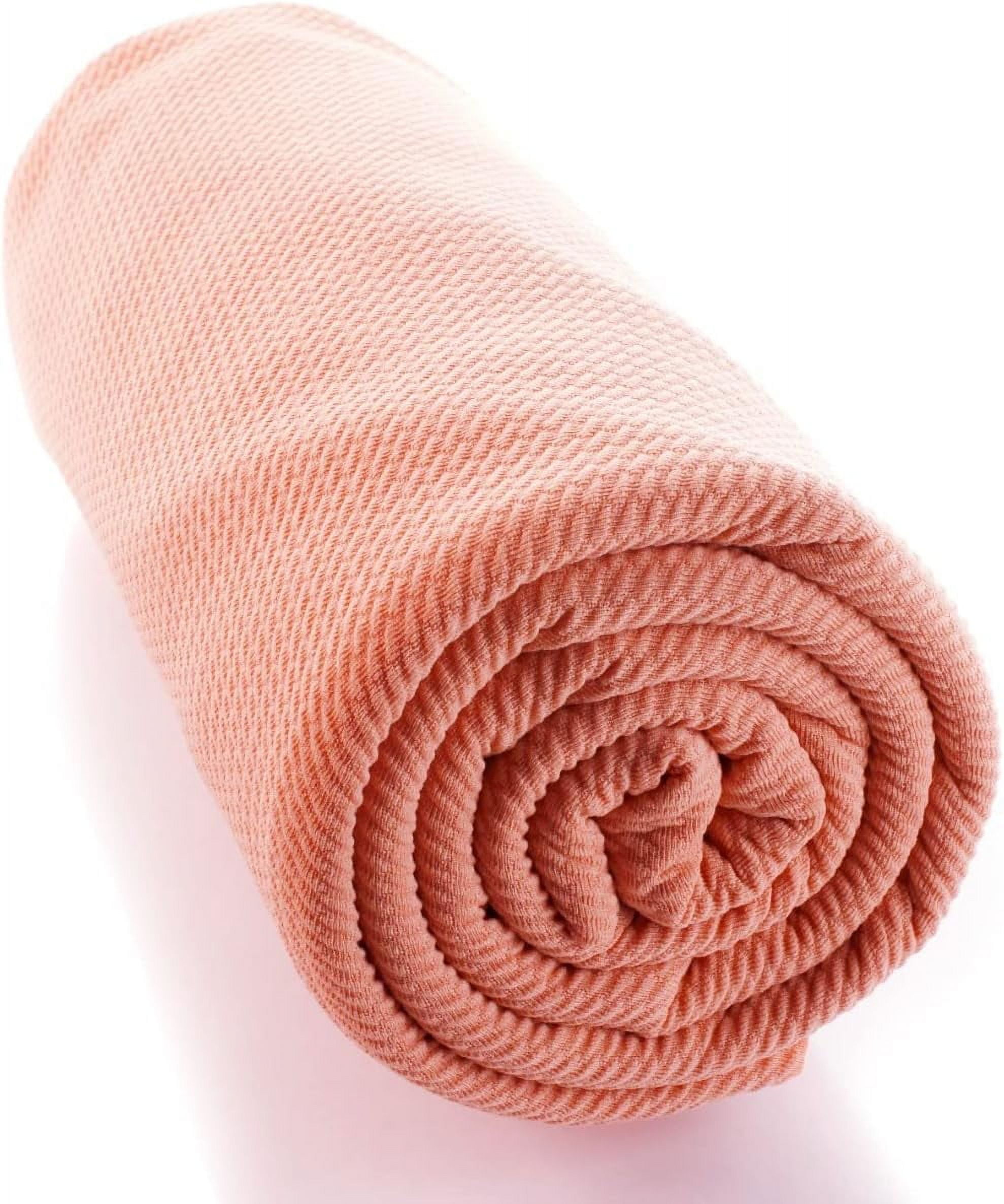 Fabric Textured Knit Jersey 4 Way Stretch - Peach 1 Yard - Walmart.com