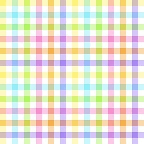 Fabric Traditions Easter Pastel Plaid Glitter 100% Cotton By the yard ...