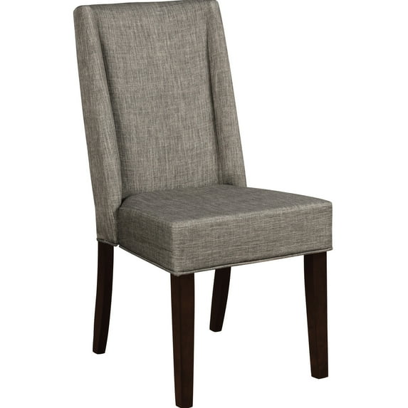 Fabric Upholstered 2pc Dark Brown Contemporary Dining Chairs | Stylish ...