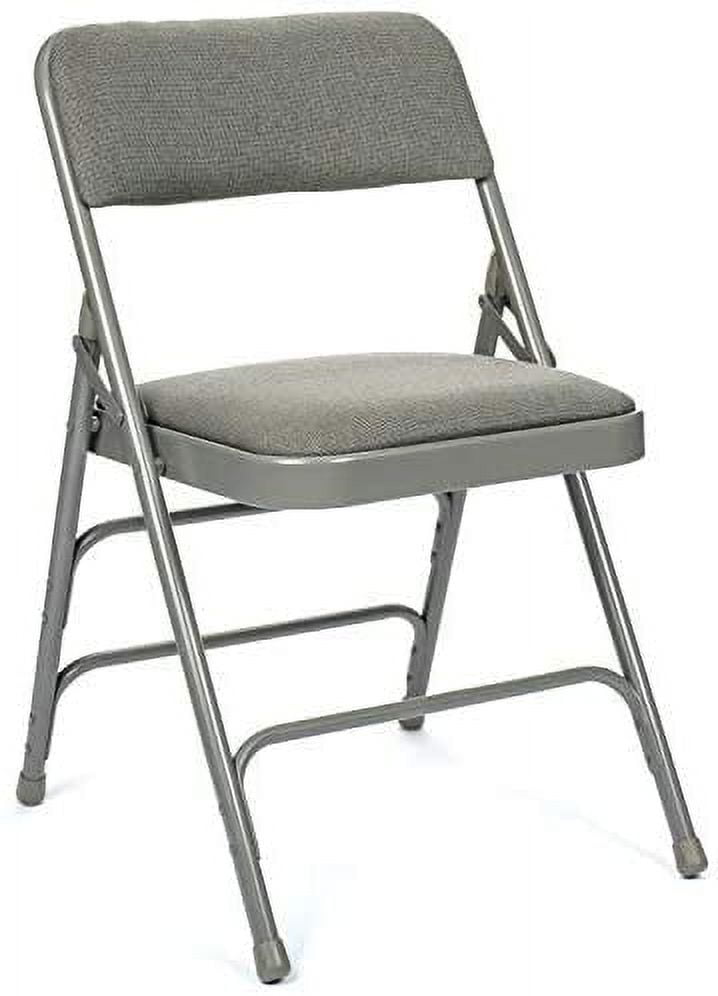 Fabric Upholstered Folding Chair (4 Pack) - Heavy Duty 1.25" Thick ...