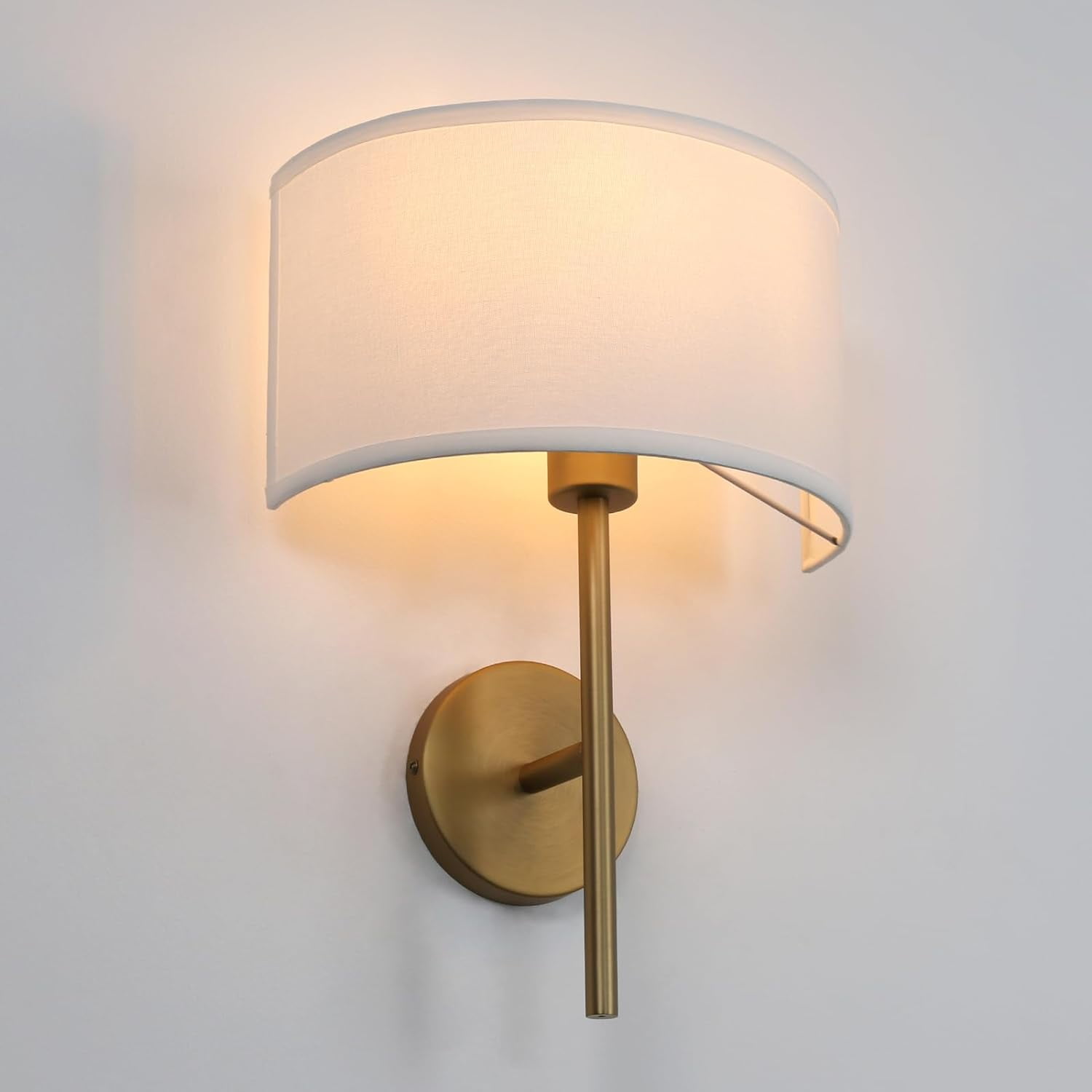 Fabric Wall Sconce Indoor Bedside Wall Lamp Fixture, Vintage Industrial ...