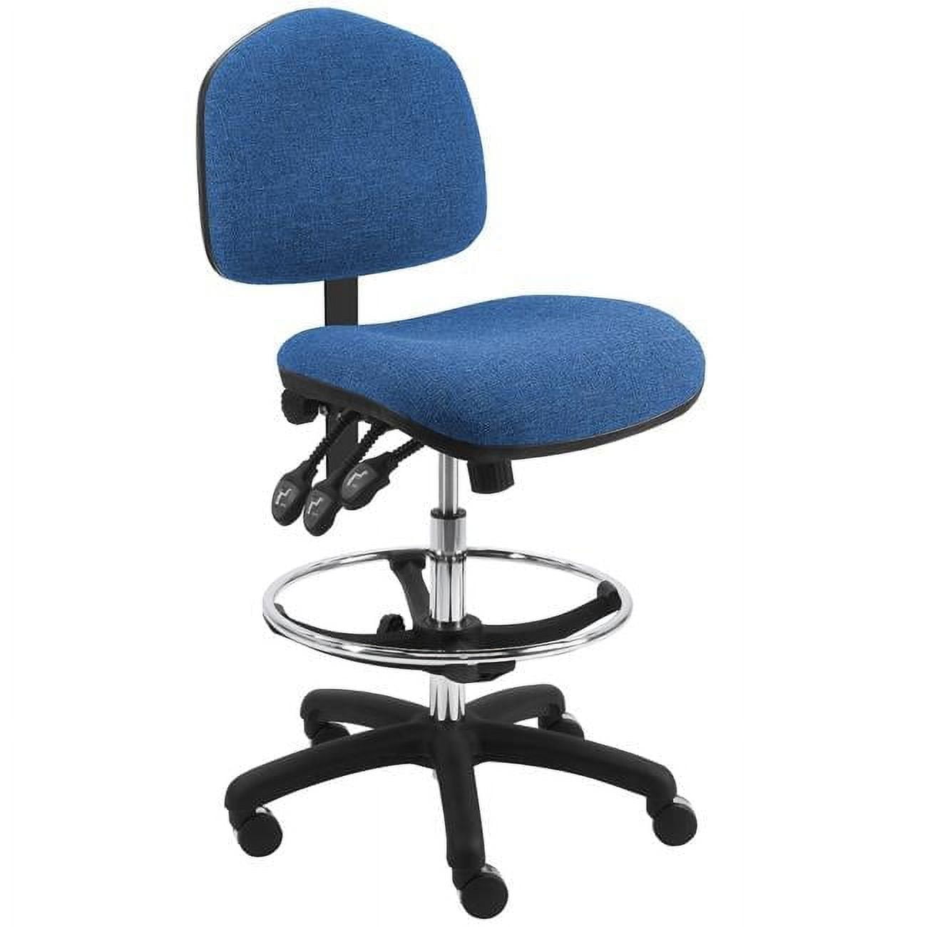Fabric Wide Seating Chair with 18 in. Adjustable Footring, Aluminum ...