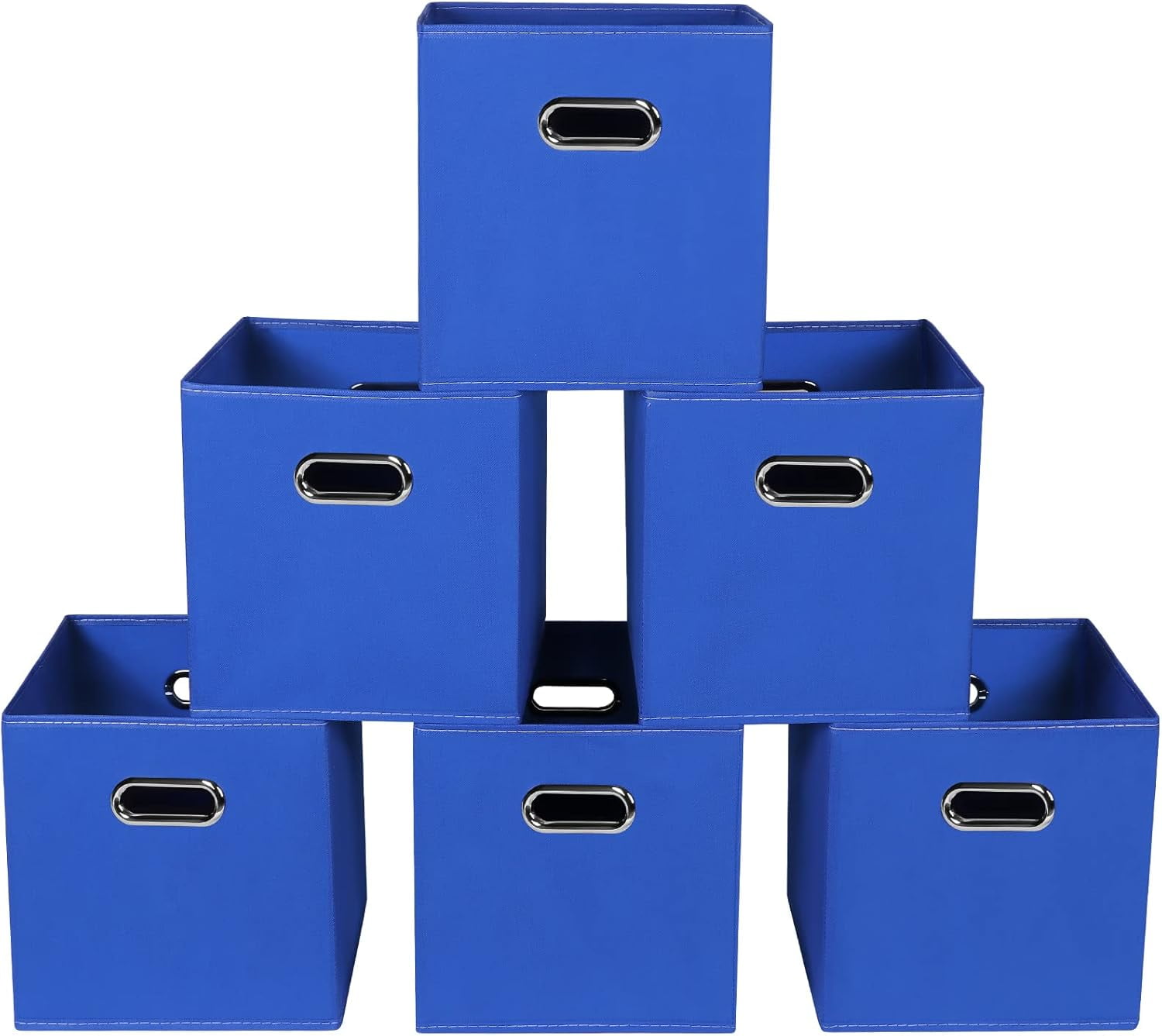 Fabric storage bins Cubes, Fabric Cube Organizer with Handle, Foldable ...