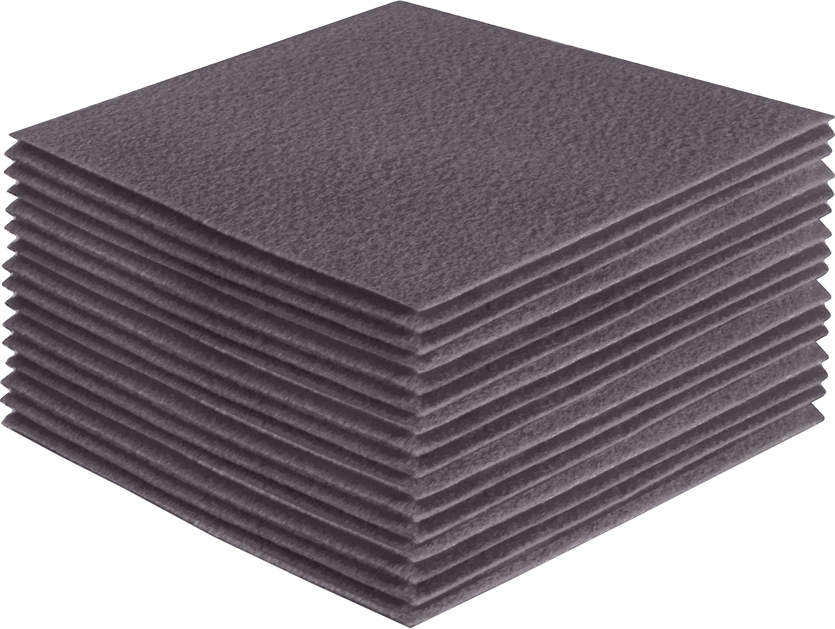 FabricLA Acrylic Felt Fabric - Pre Cut 6" X 6" Inches Felt Square Sheet ...
