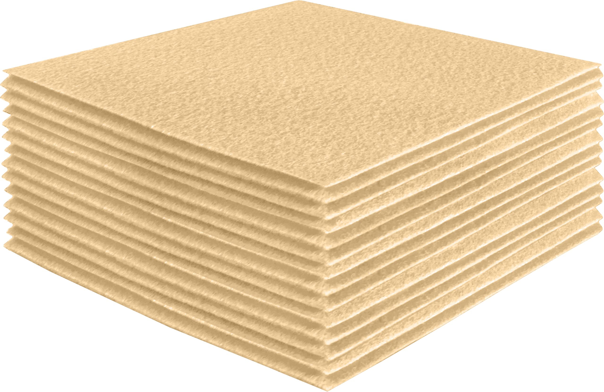 FabricLA Acrylic Felt Sheets for Crafts - Soft Precut 10" X 10" Inches ...