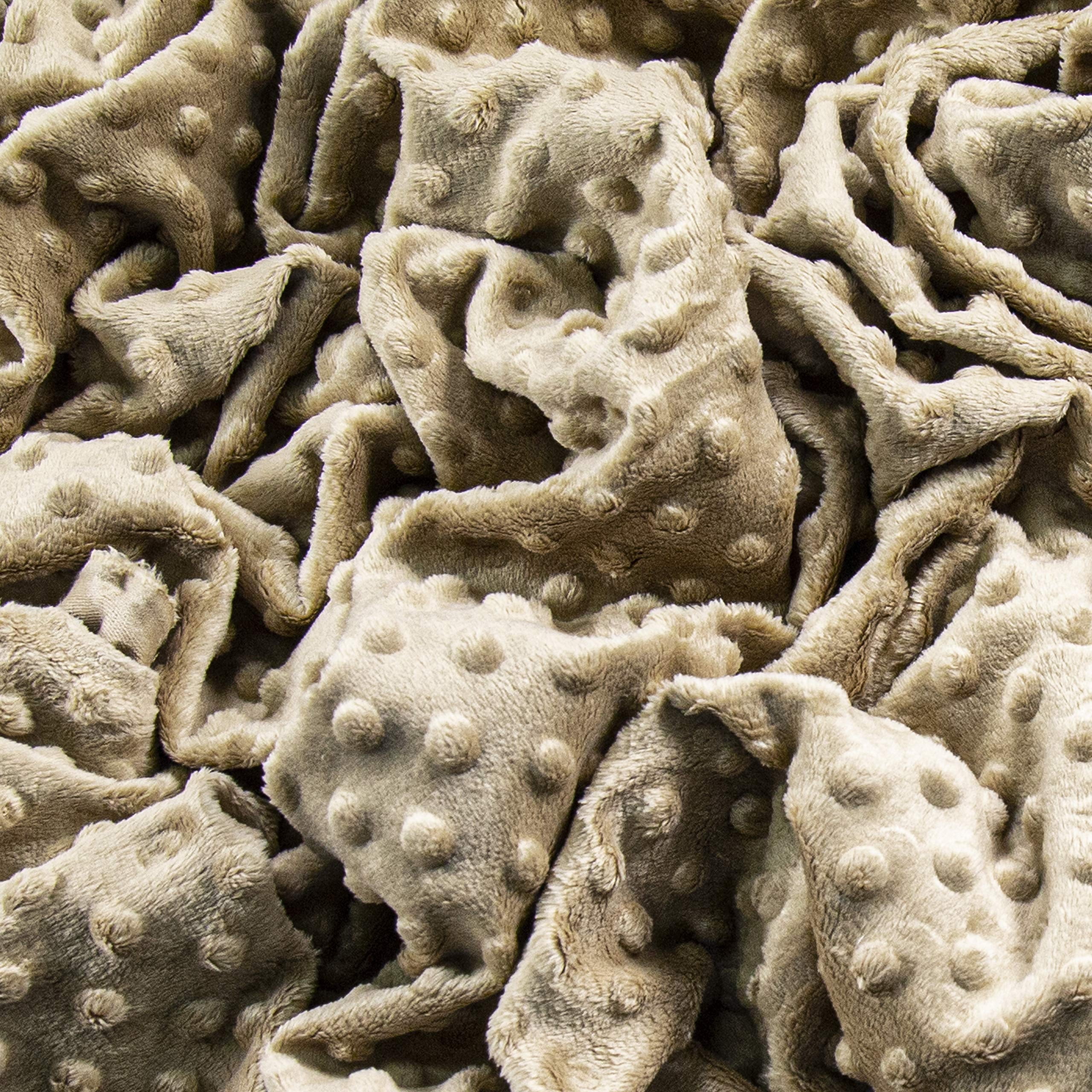 FabricLA | Camel Dimple Minky Dot Fabric by The Yard | Oeko-TEX Certified | Soft Minky Dot ...