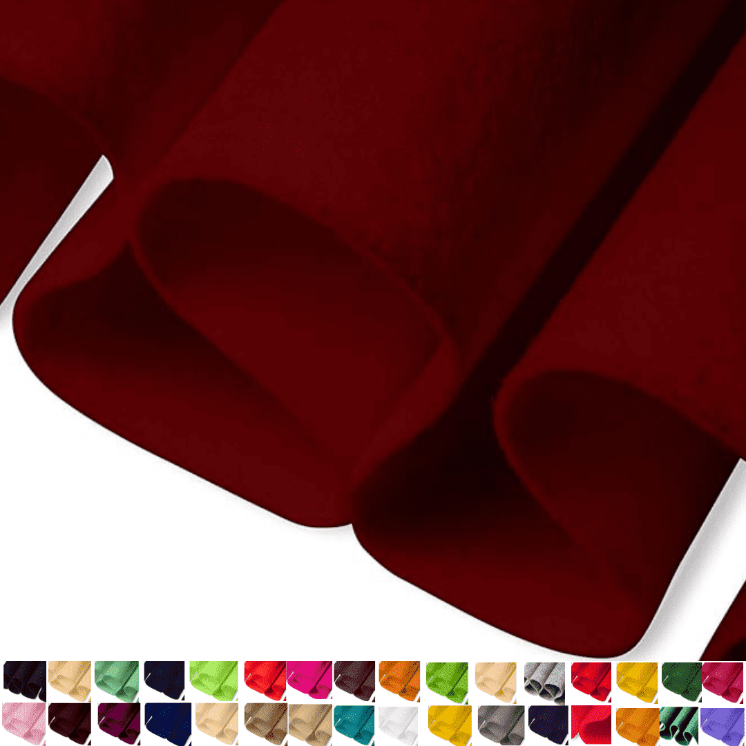 FabricLA Craft Felt Fabric - 18" X 18" Inch Wide & 1.6mm Thick Felt ...
