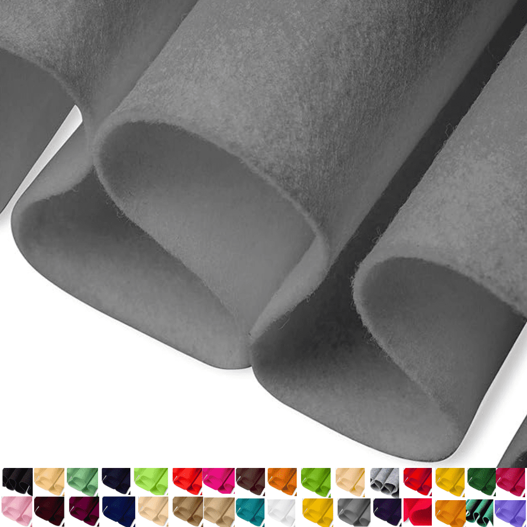 FabricLA Craft Felt Fabric - 18" X 18" Inch Wide & 1.6mm Thick Felt ...