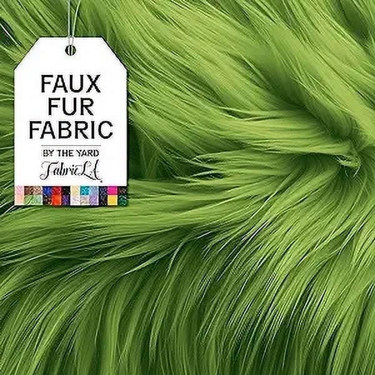 FabricLA Faux Fur Fabric Fluffy Fuzzy Fake Fur | Faux Fur Fabric by The ...