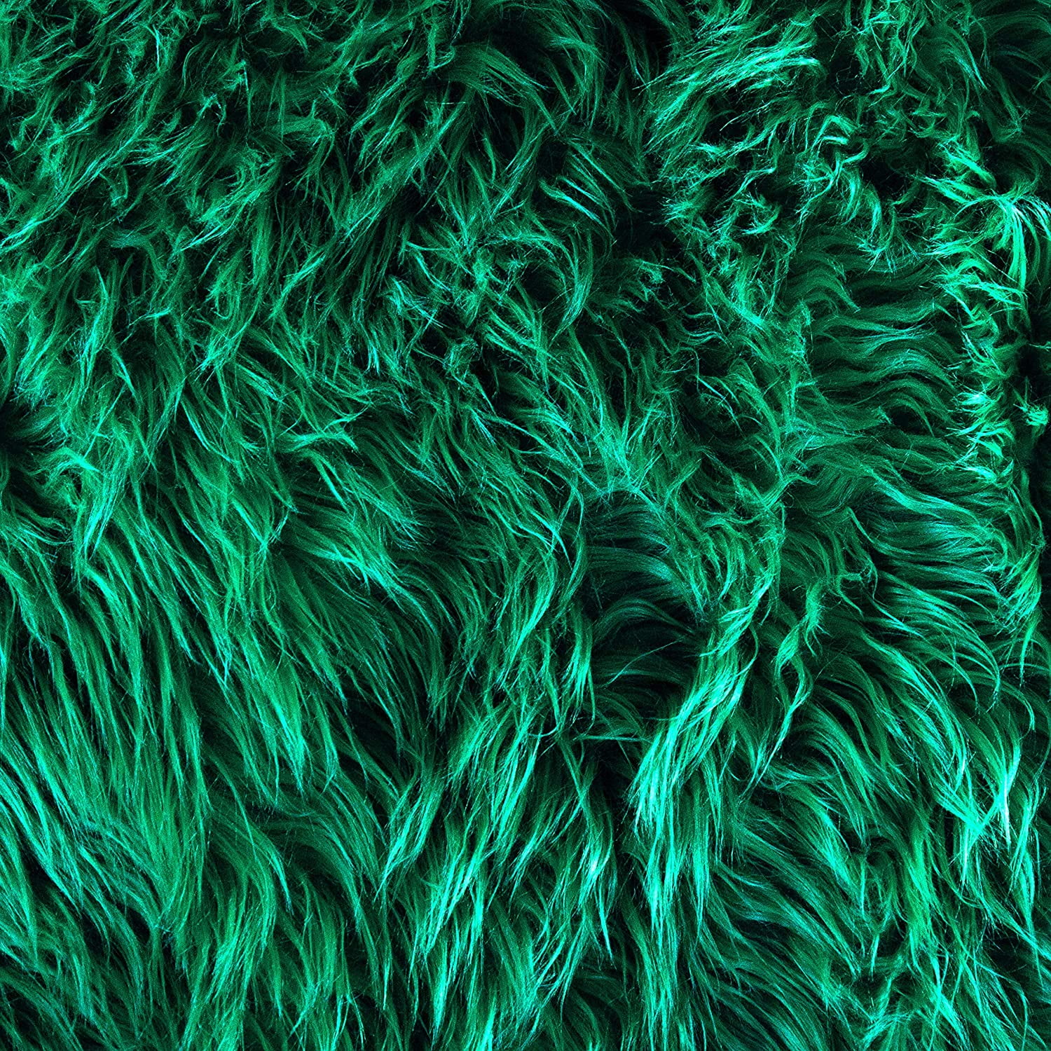 FabricLA Shaggy Faux Fur Fabric - 15" X 15" Inches Pre-Cut - Use Fake ...
