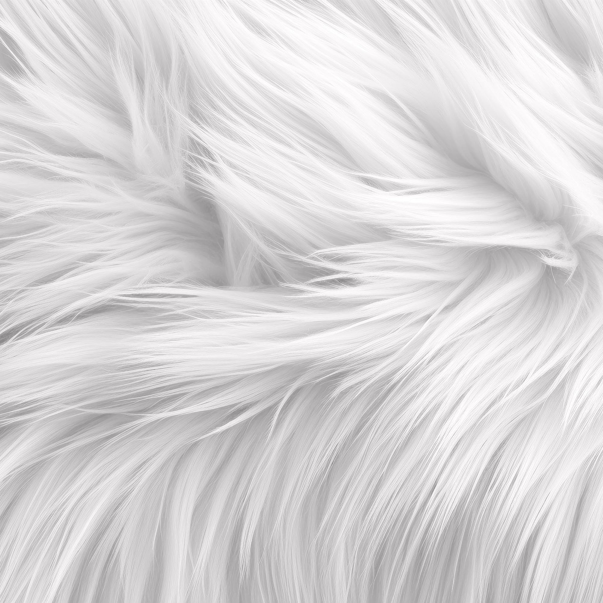 FabricLA Shaggy Faux Fur Fabric Scrap Bag - Acrylic Craft Fabric 16 oz ...
