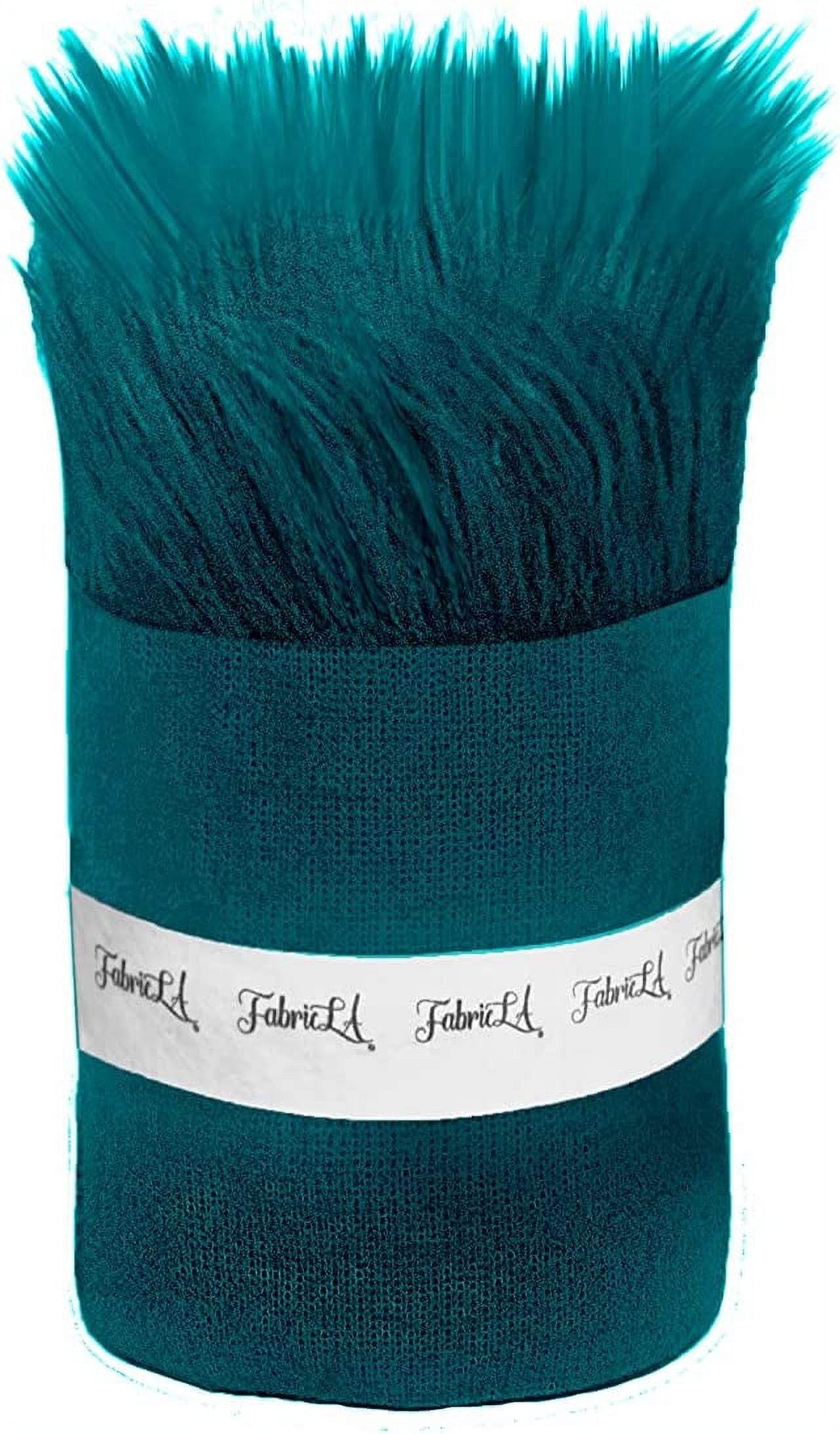FabricLA Shaggy Faux Fur Roll - Acrylic Fabric 2" X 60" Inches Rolls Of ...