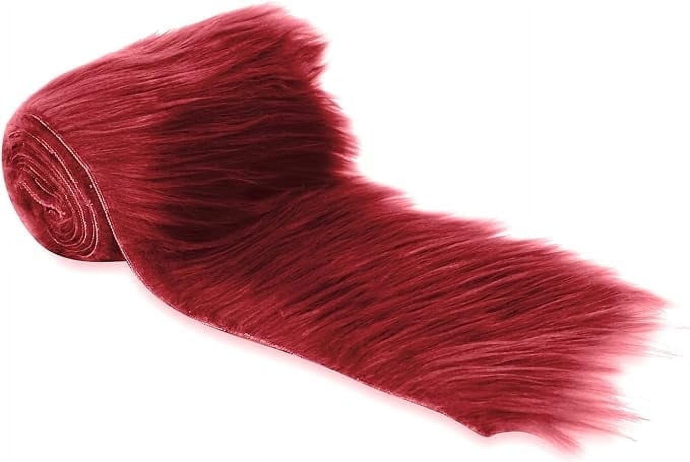 FabricLA Shaggy Faux Fur Roll - Acrylic Fabric 4" X 60" Inches Rolls Of ...