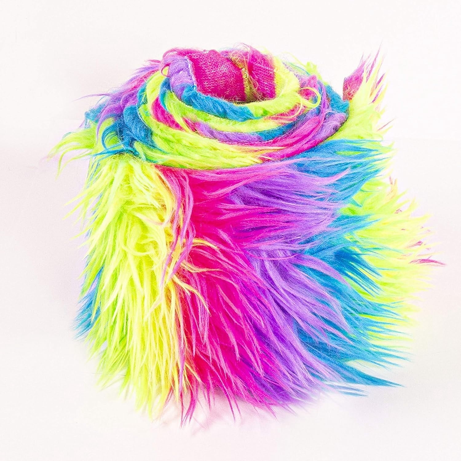 FabricLA Shaggy Faux Fur Roll - Acrylic Fabric 6" X 60" Inches Trim Fur ...