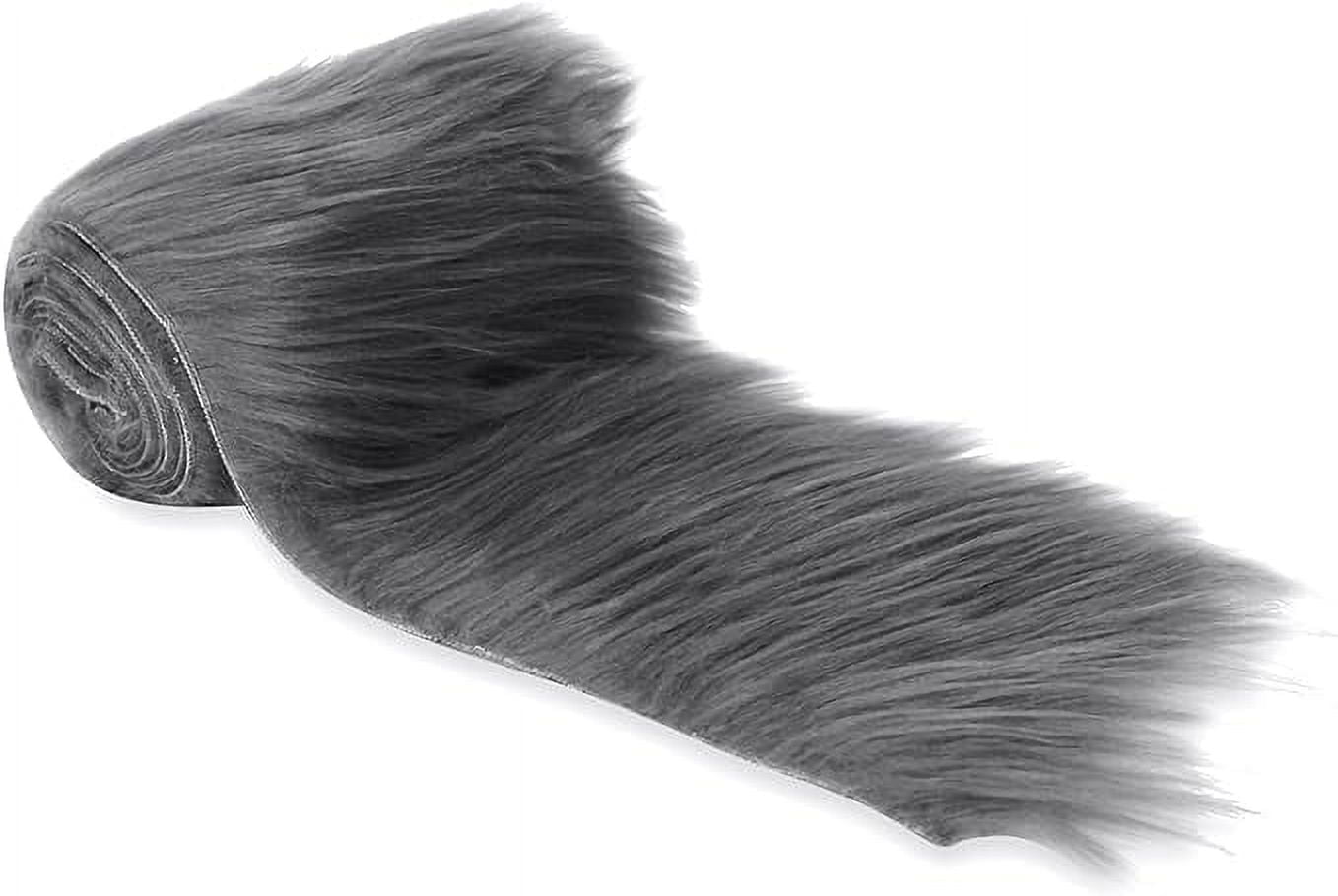 FabricLA Shaggy Faux Fur Roll - Acrylic Fabric 8" X 60" Inches Rolls of ...