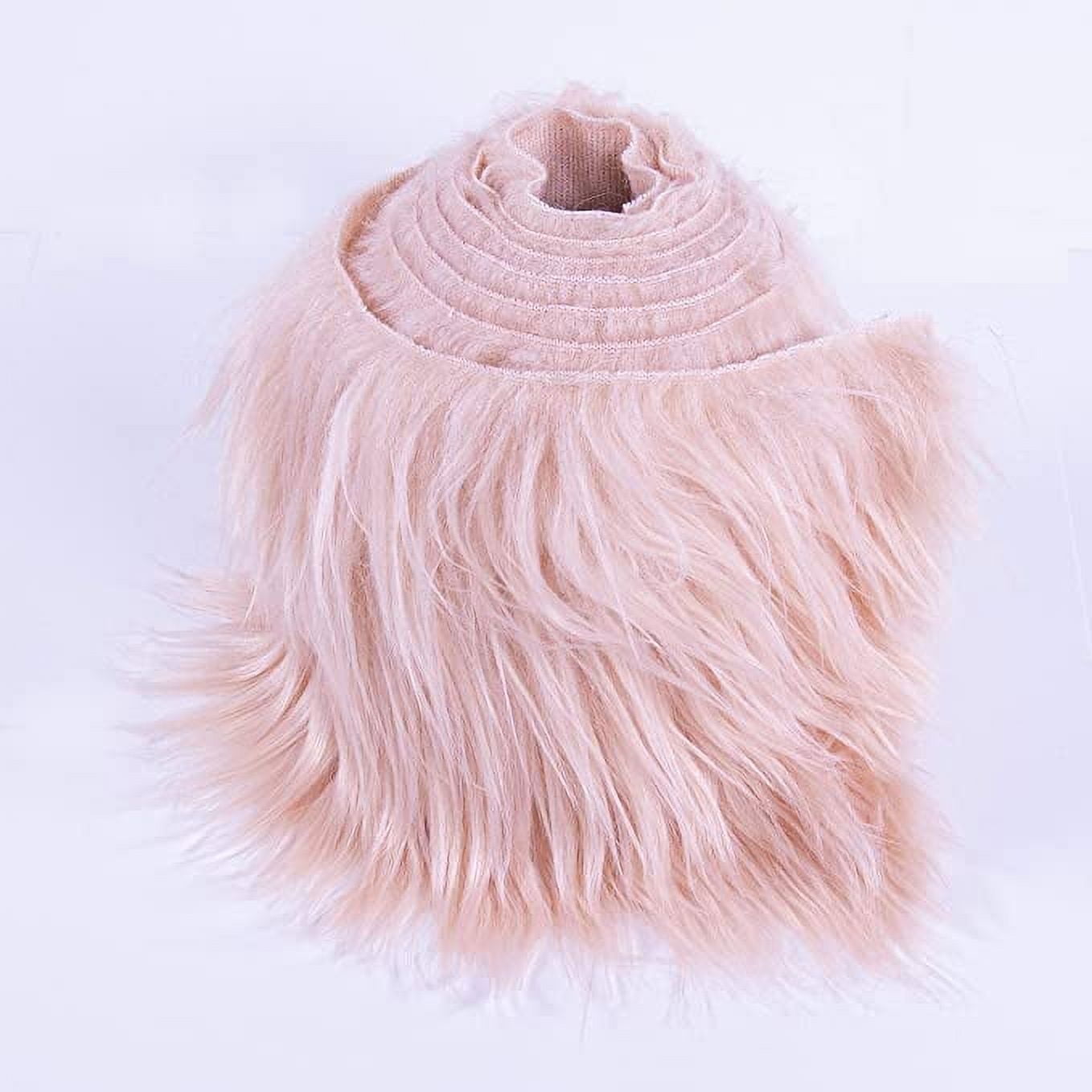 FabricLA Shaggy Faux Fur Roll - Acrylic Fabric 8" X 60" Inches Rolls of ...