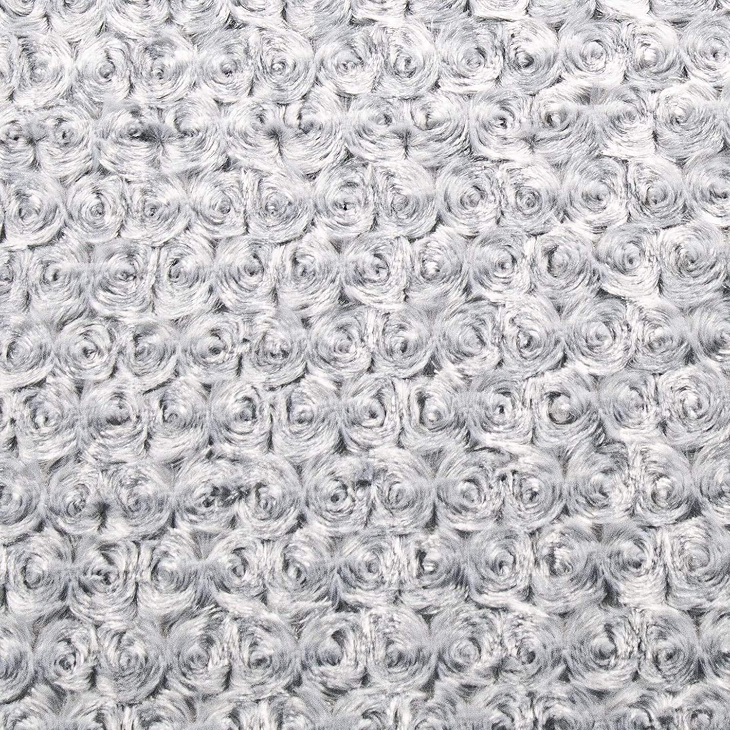 FabricLA | Silver Minky Dot Fabric by The Yard | Minky Dot Dimple ...