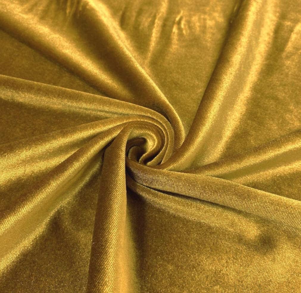 FabricLA Stretch Velvet Fabric - 58/60" Inches (150 CM) Wide - 90% ...