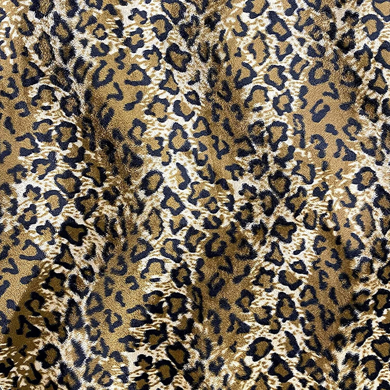 FabricLA Velboa S-Wave Animal Print Fabric - Short Pile Faux Animal Fur ...