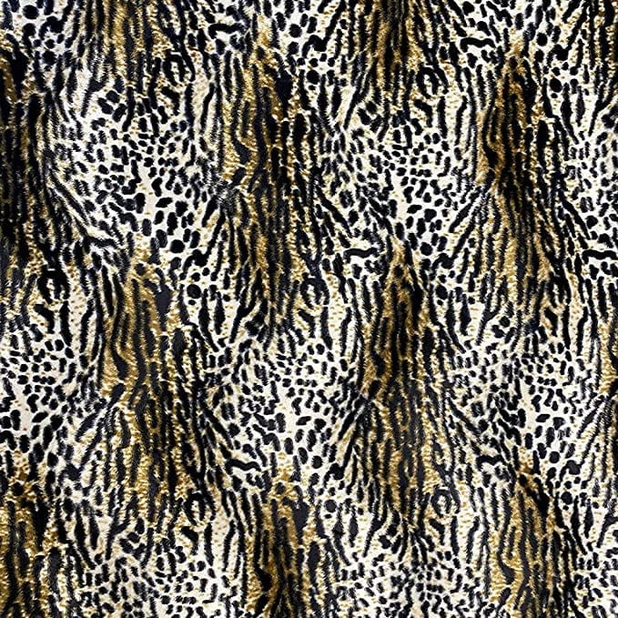 FabricLA Velboa S-Wave Animal Print Fabric - Short Pile Faux Animal Fur ...
