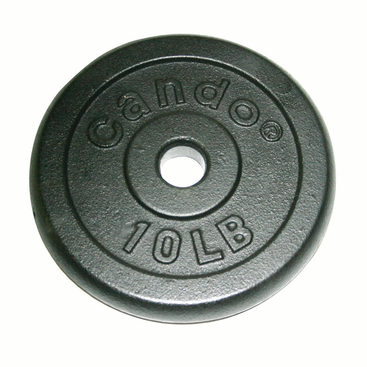 Fabrication Enterprises Heavy-Duty Iron Disc Weight Plate, 10 lb ...