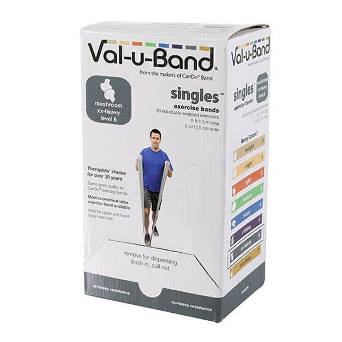 Fabrication Enterprises Val-U-Band Exercise Band, 5 ft. Strips ...