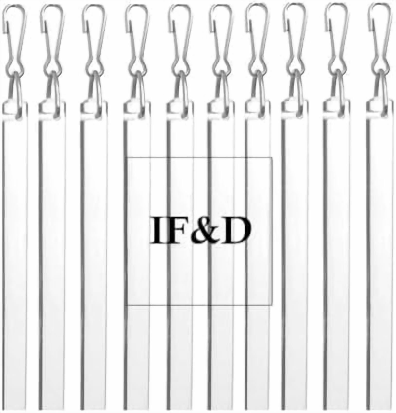 Fabrics and Drapes - 10 pack - 36 Inch (3 foot) Flexible Clear Acrylic ...