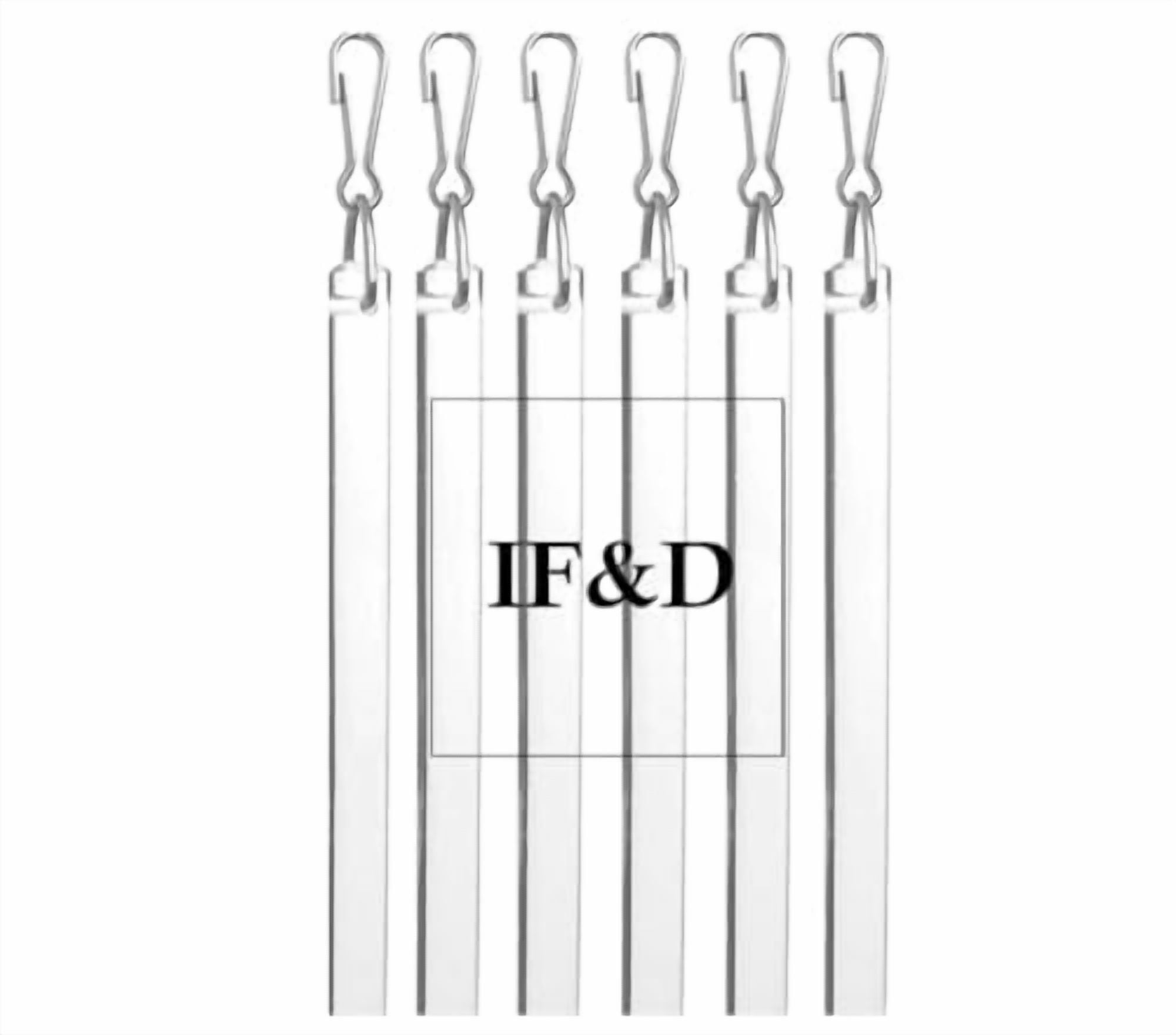 Fabrics and Drapes - 36 Inch (3 Foot) - 6 Pack - Clear Acrylic Lucite ...