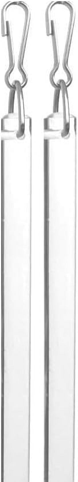 Fabrics and Drapes - 60 Inch (5 Foot) - 2 Pack - Flexible Clear Acrylic ...
