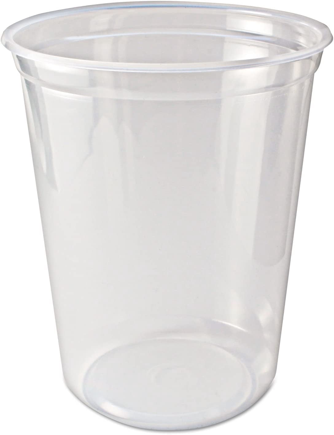 Fabrikal PK32T 32 oz. Clear Round Pro-Kal Microwavable Deli Container ...