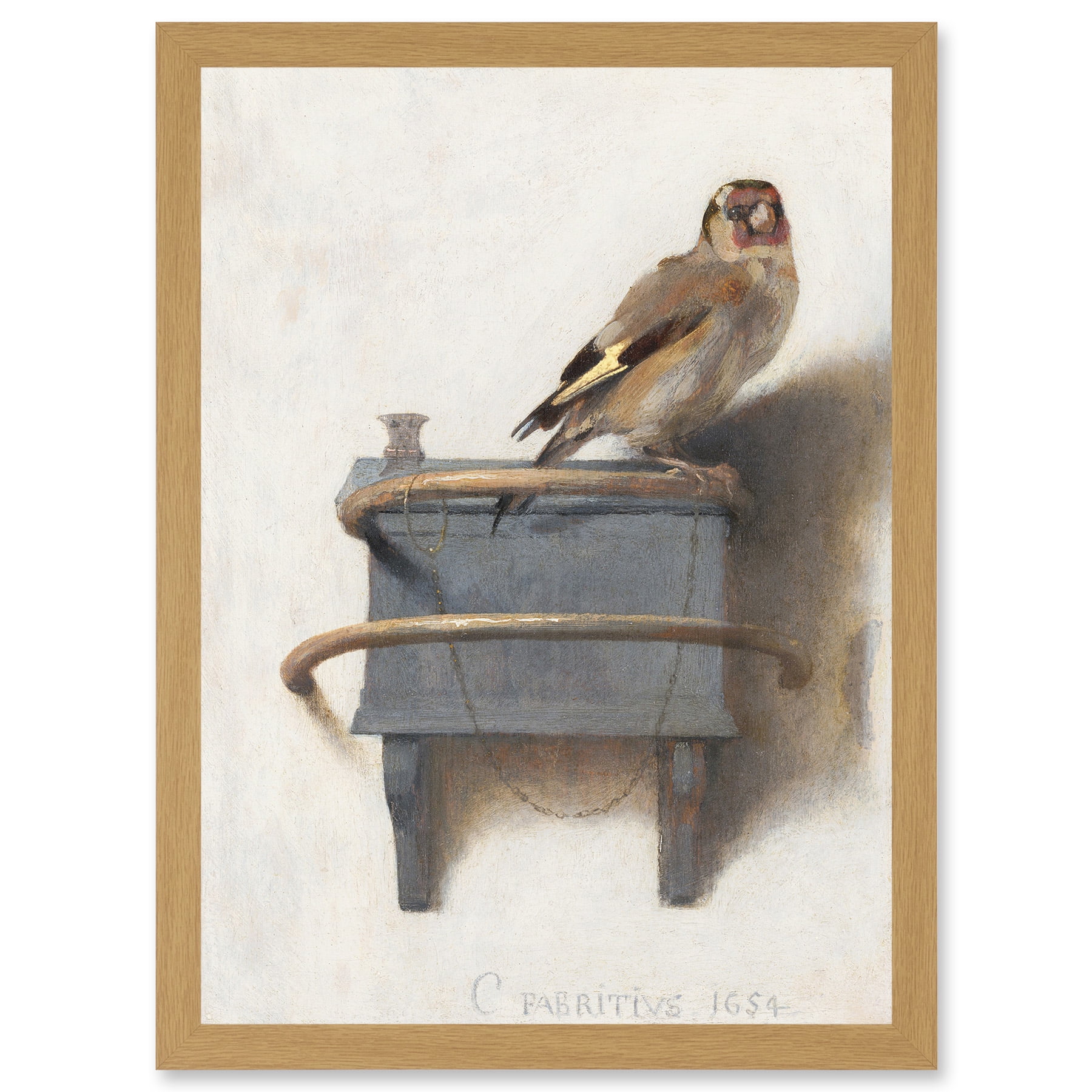 Fabritius The Goldfinch Bird Animal Nature Painting A4 Artwork Framed ...