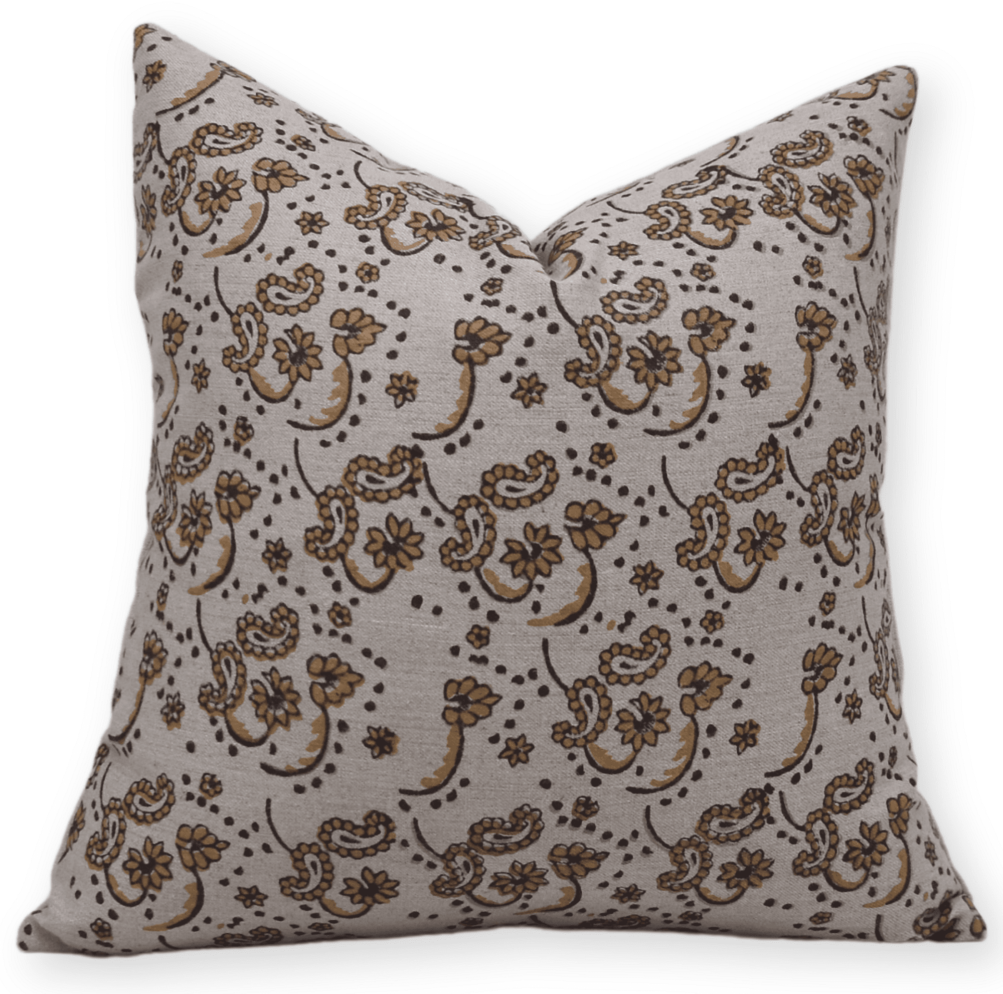 Fabritual Block Print Pure Linen 14x36 Throw Pillow Covers, Handmade ...