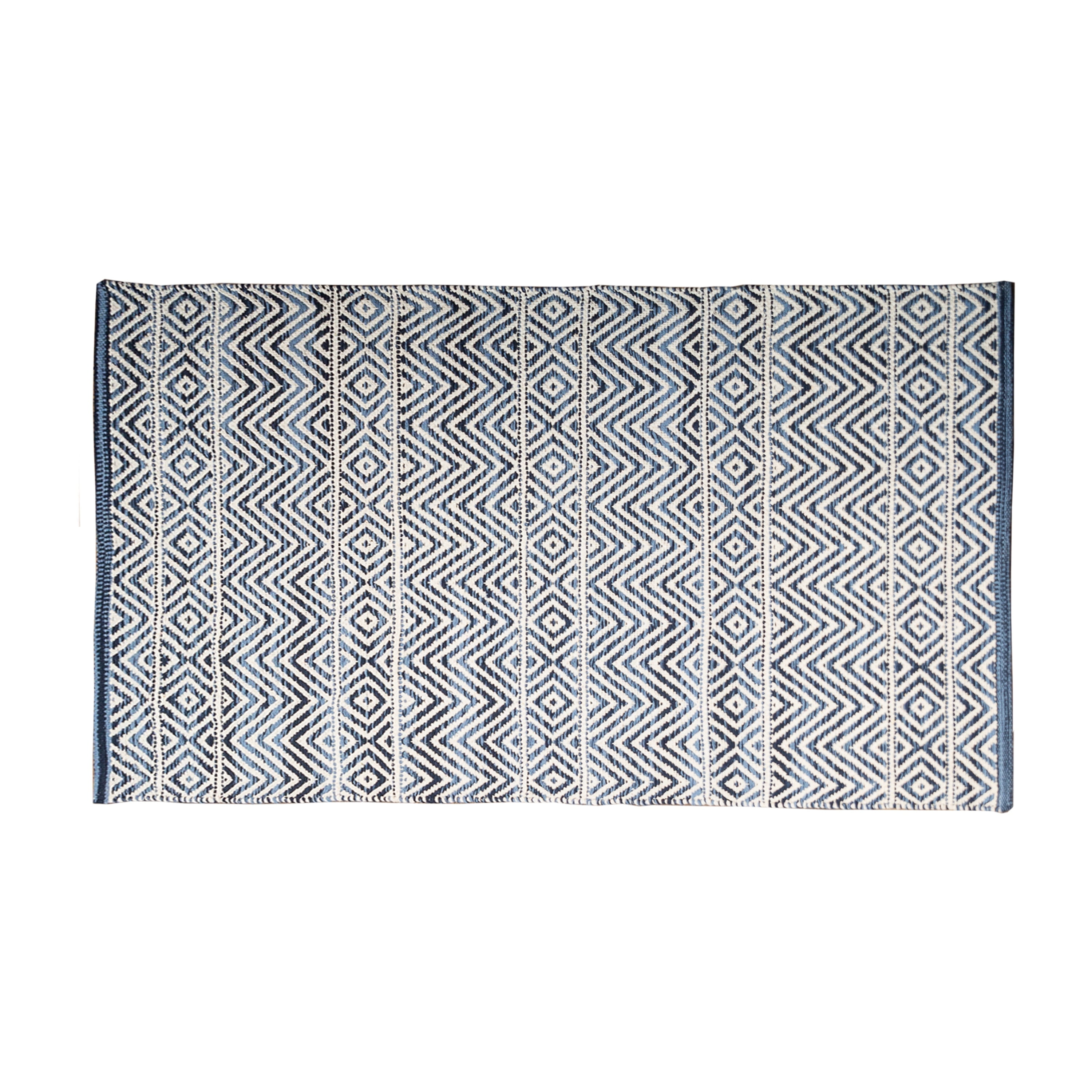 Fabstyles Herringbone Flatweave Cotton Area Rag Rug for Living Room ...