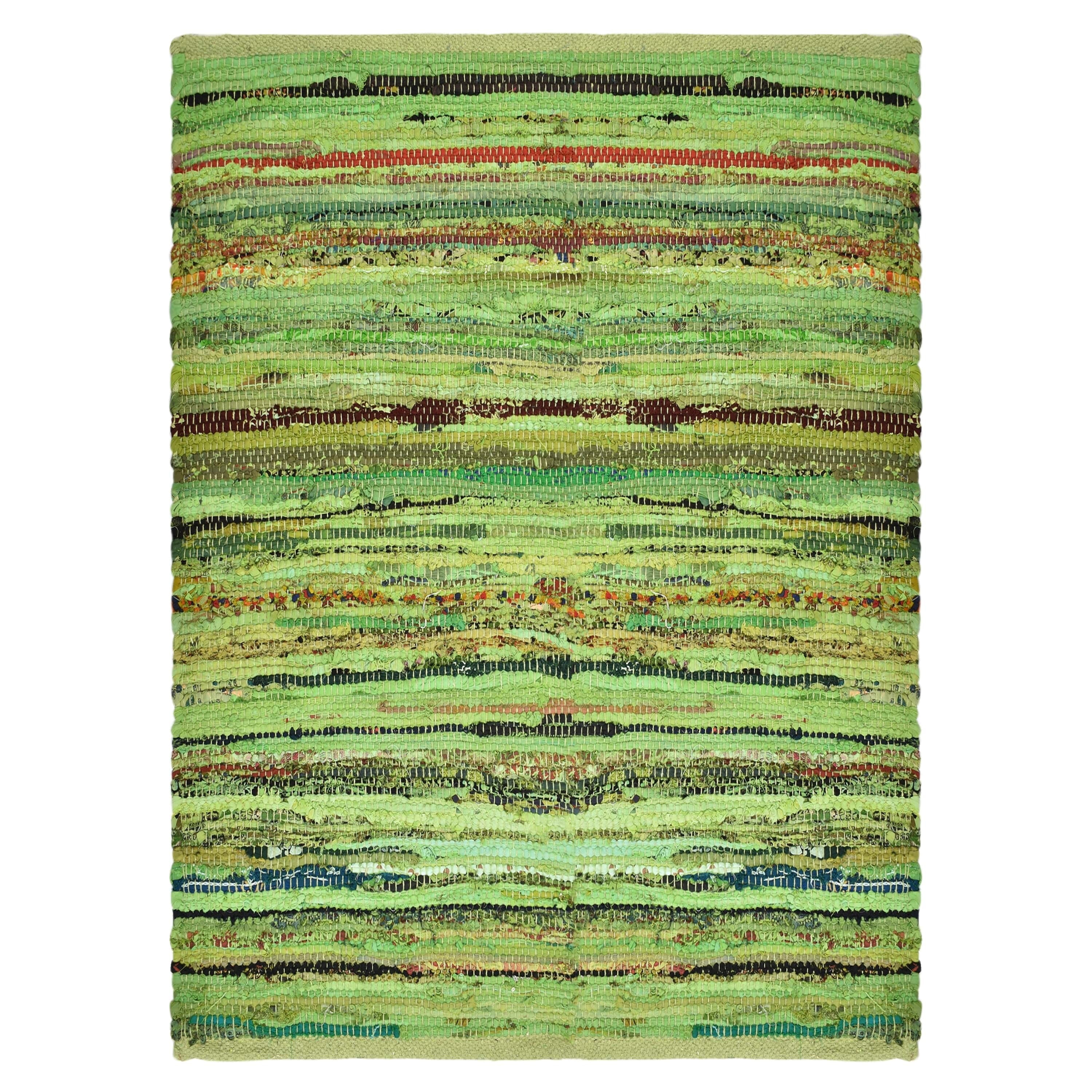 Fabstyles Premium Cotton Handmade Area Rag Rug Living Room, Hallway ...