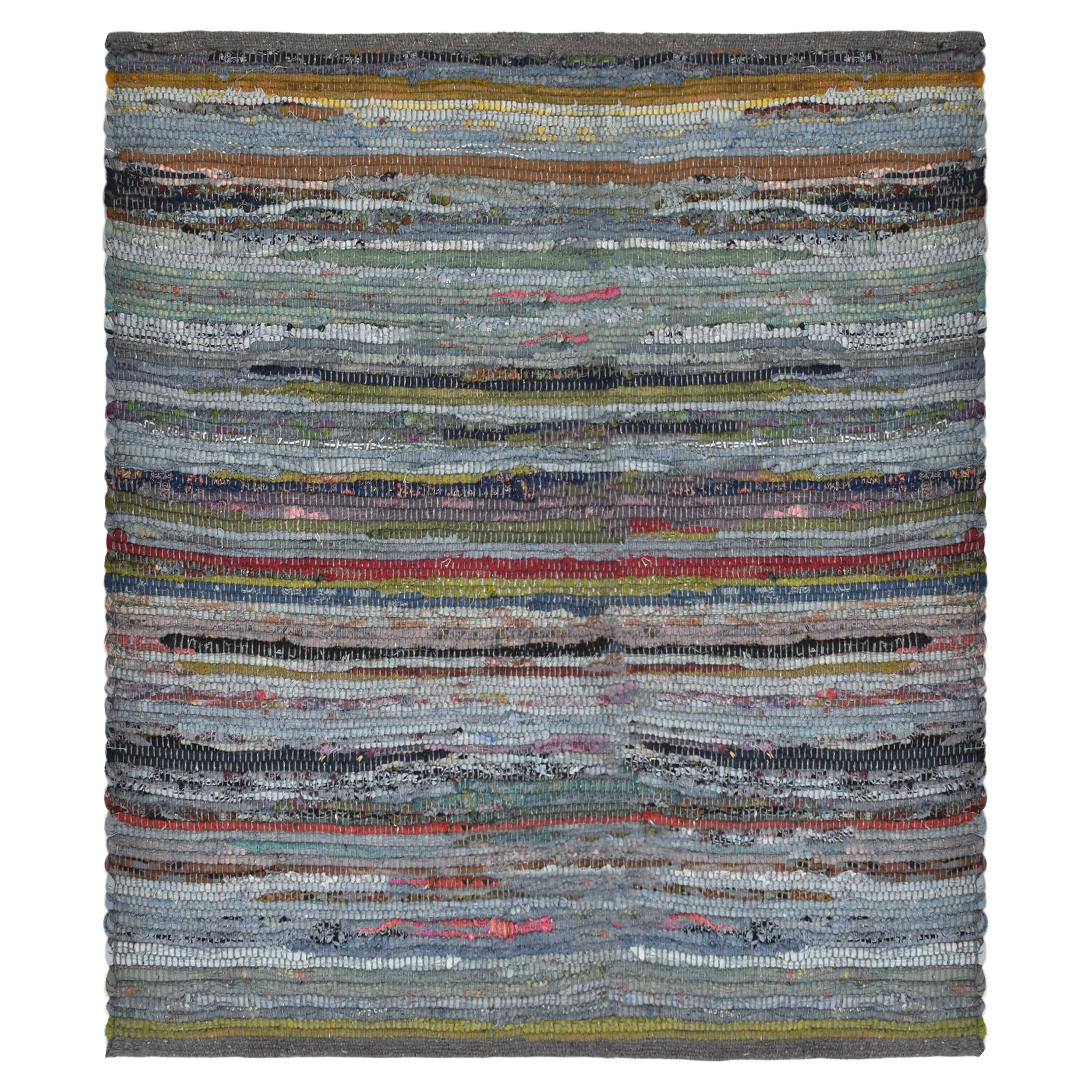 Fabstyles Premium Cotton Handmade Area Rag Rug Living Room, Hallway ...