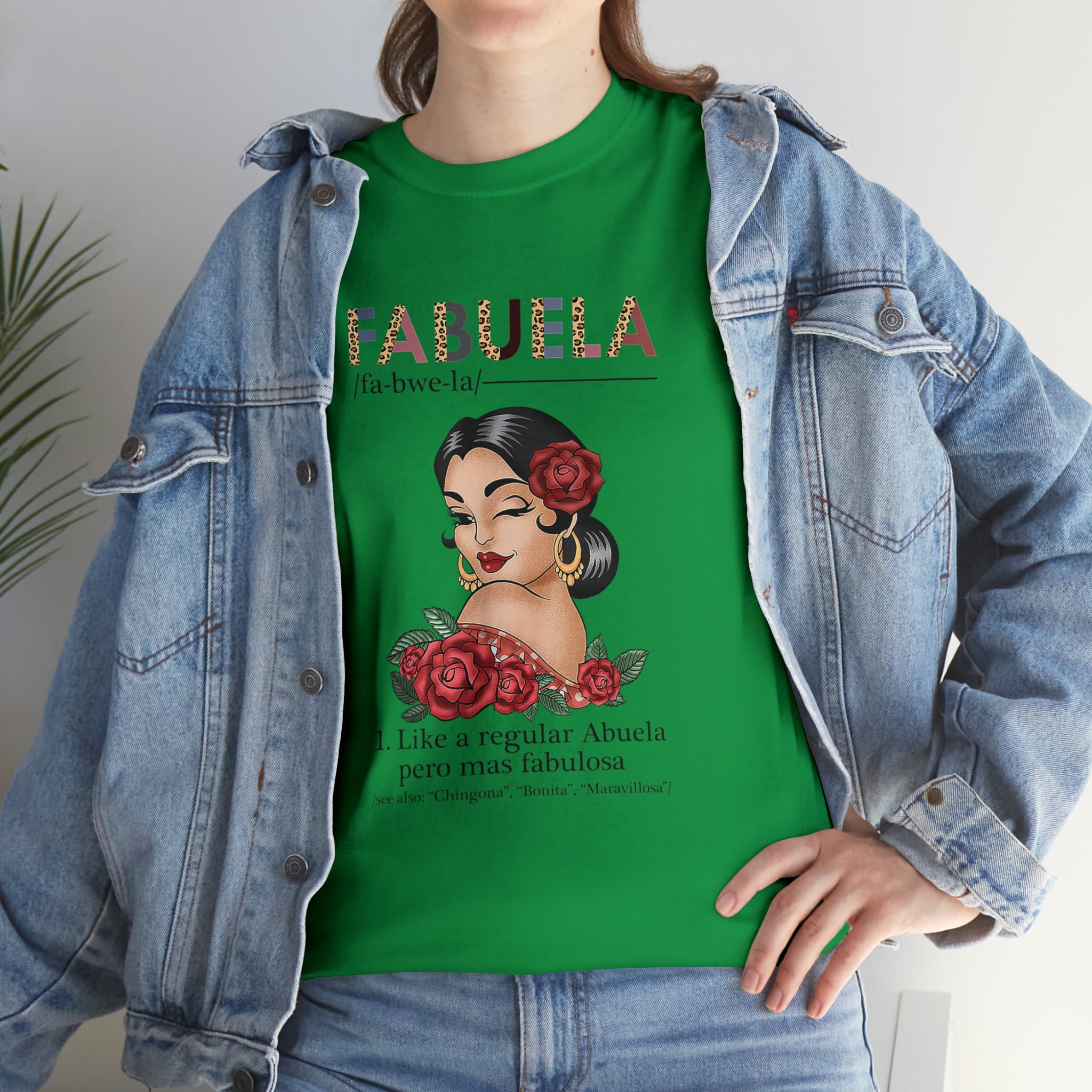 Fabuela Definition Like A Regular Abuela Pero Mas Fabulosa T-Shirt ...