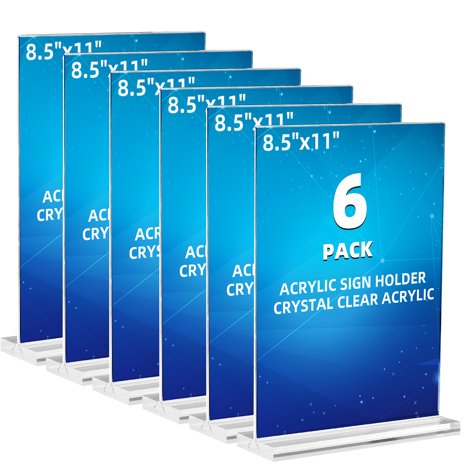 Vertical Slanted, L-Shape Acrylic Sign Holder (3"W x 4"H) - Walmart.com