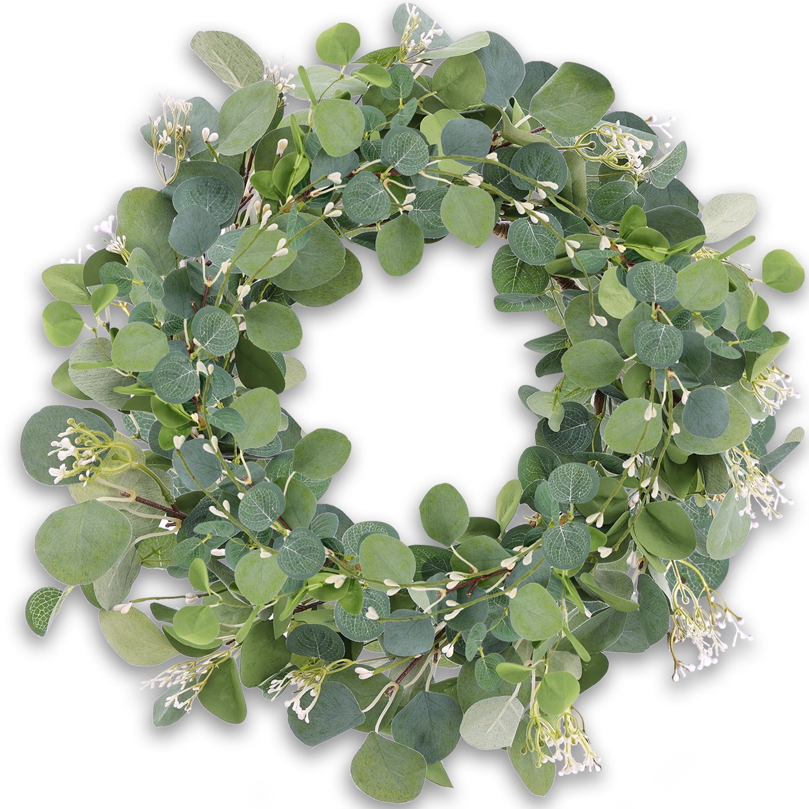 Fabulas Eucalyptus Wreath Spring Wreaths for Front Door, 20 Inch ...