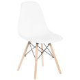 Quickway Imports Mid-century Modern Shell Dining Chair with Eiffel Legs ...