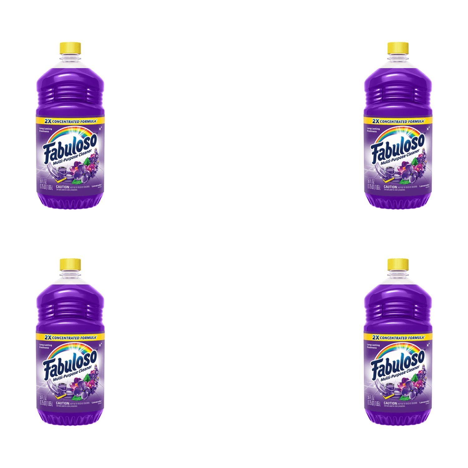 Fabuloso Lavender Multi-Purpose Cleaner, 2X Concentrated, (19 fl oz) x ...