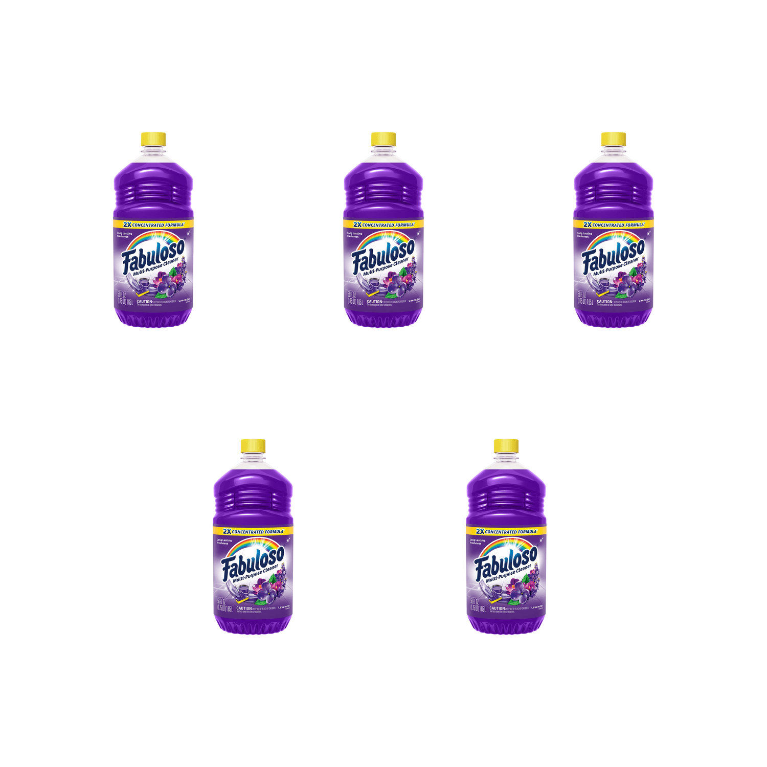 Fabuloso Lavender Multi-Purpose Cleaner, 2X Concentrated, (19 fl oz) x ...