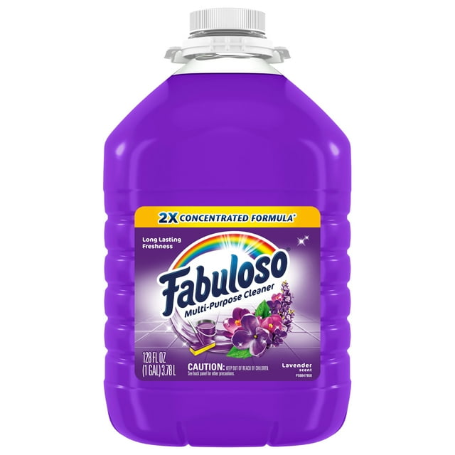 Fabuloso Multi-Purpose Cleaner 2x Concentrated, Lavender - 128 fl oz ...